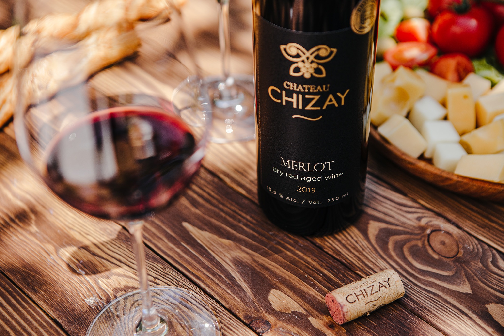 Merlot Dry Red Aged Wine - Chateau Chizay