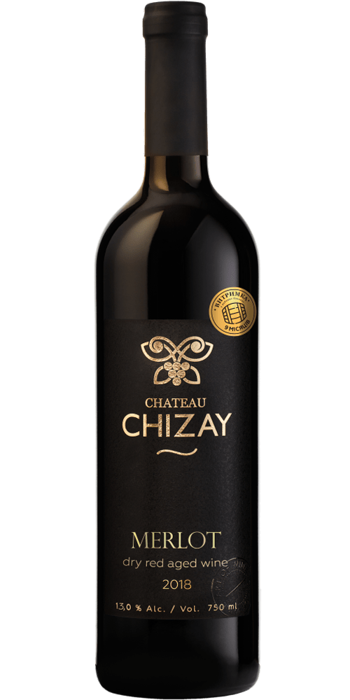 Merlot Dry Red Aged Wine - Chateau Chizay
