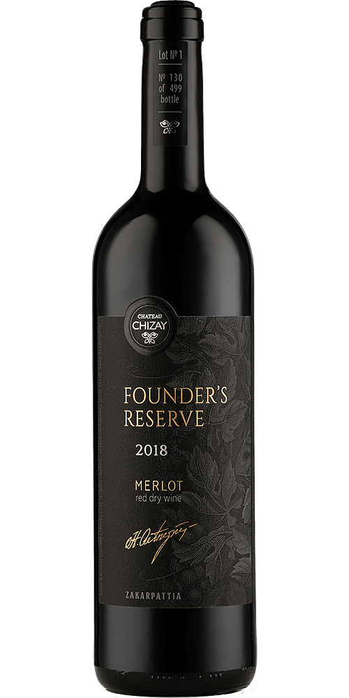 Merlot Founder’s Reserve 2018 - ukrainian winery Chateau Chizay
